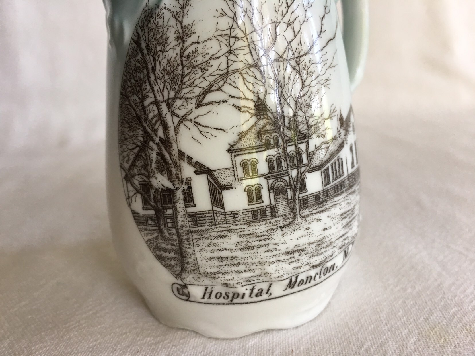 Souvenir Pitcher Hospital Moncton New Brunswick Antique - Etsy