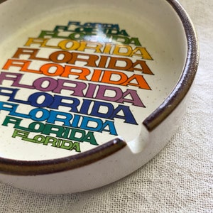 Florida Rainbow Ashtray, Cigarette Ashtray, 1970’s, Pottery, Incense ...