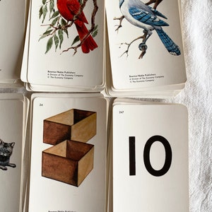 1970s Picture Cards, Vocabulary Cards, Vintage, Set of 5, Random ...