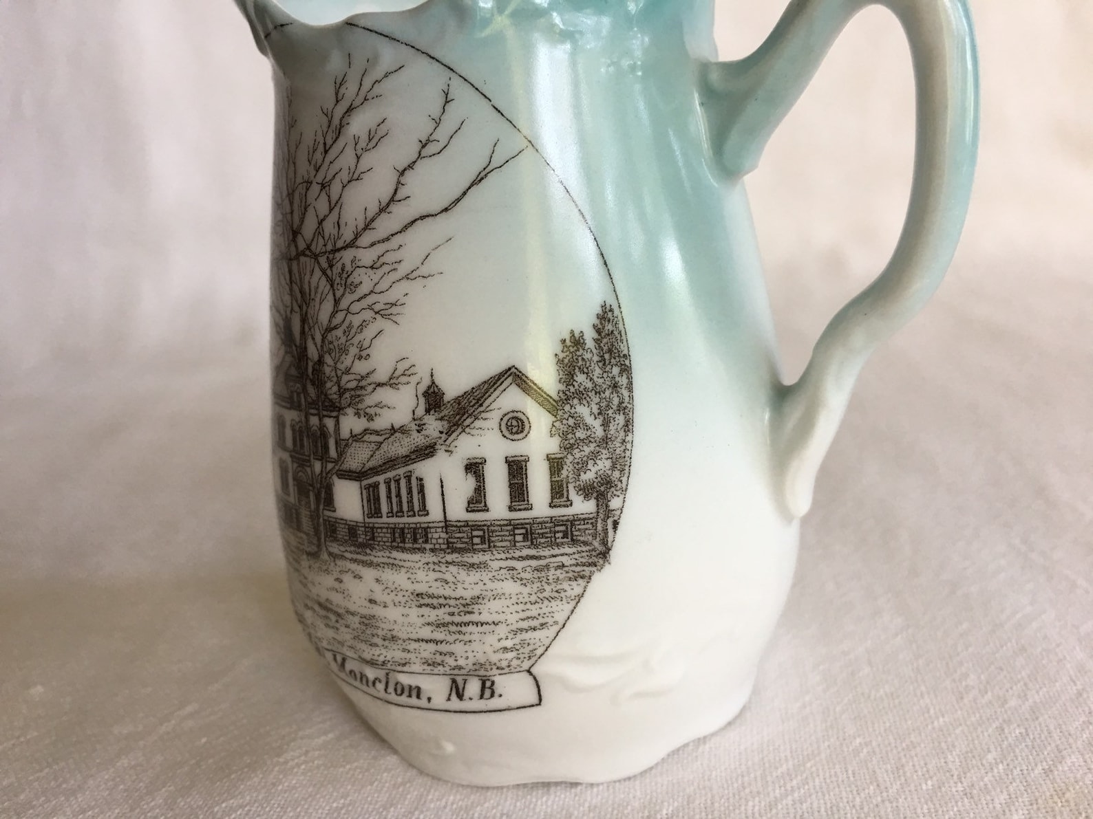 Souvenir Pitcher Hospital Moncton New Brunswick Antique - Etsy