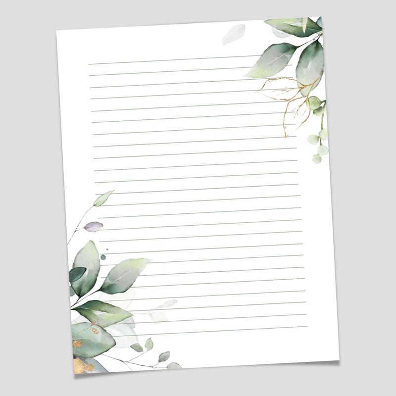 Floral Stationary - Etsy