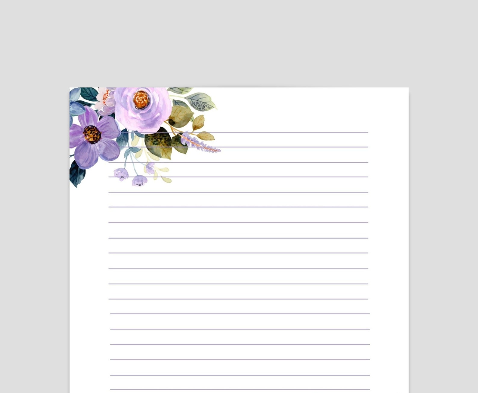Printable Writing Paper, PRINTABLE Stationary, PRINTABLE Stationery ...