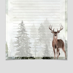 PRINTABLE Notes, Christmas Letter Writing Paper, 8.5x11, Unlined ...