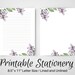 PRINTABLE Stationery, Mushroom Printable Stationary, Printable Writing ...