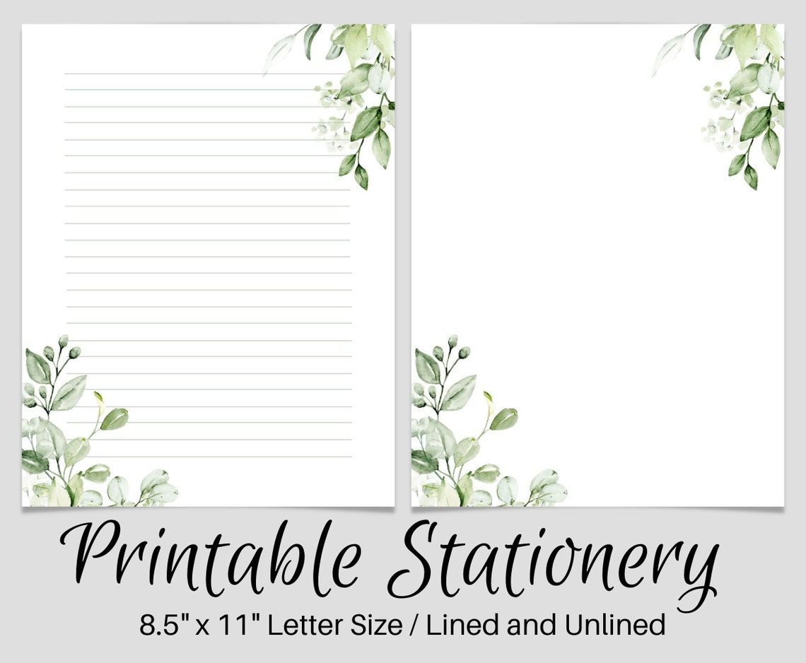 PRINTABLE Stationery, Printable Stationary, Printable Writing Paper ...