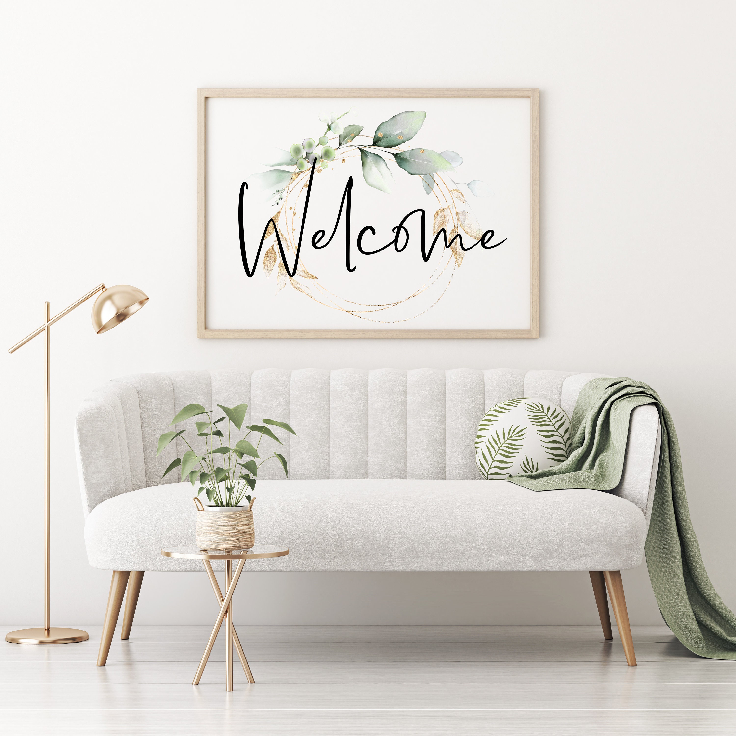 Welcome, Wall Art, PRINTABLE, Farmhouse Decor, Home Decor, Home Office ...