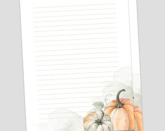 Printable Autumn Stationery, Letter Writing Paper, Fall Stationary Note ...
