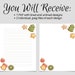 PRINTABLE Notes, Christmas Cookie Letter Writing Paper, 8.5x11, Unlined ...