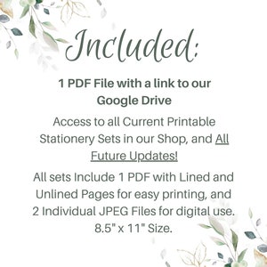 Whole Shop PRINTABLE Stationery Bundle, Printable Stationary, Printable ...