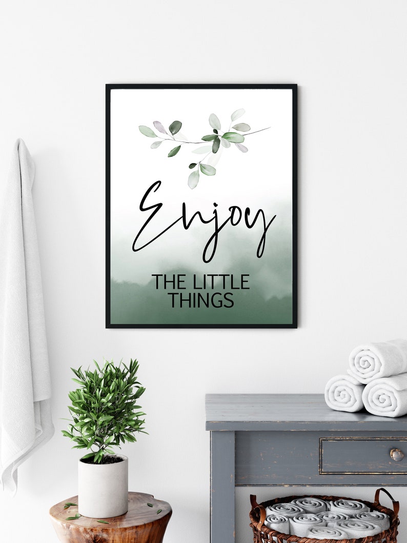 Enjoy the Little Things PRINTABLE Home Decor Wall Decor - Etsy