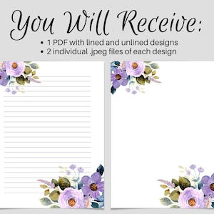 Printable Writing Paper, PRINTABLE Stationary, PRINTABLE Stationery ...