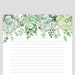 Succulent PRINTABLE Stationery, PRINTABLE Stationary, Printable Writing ...