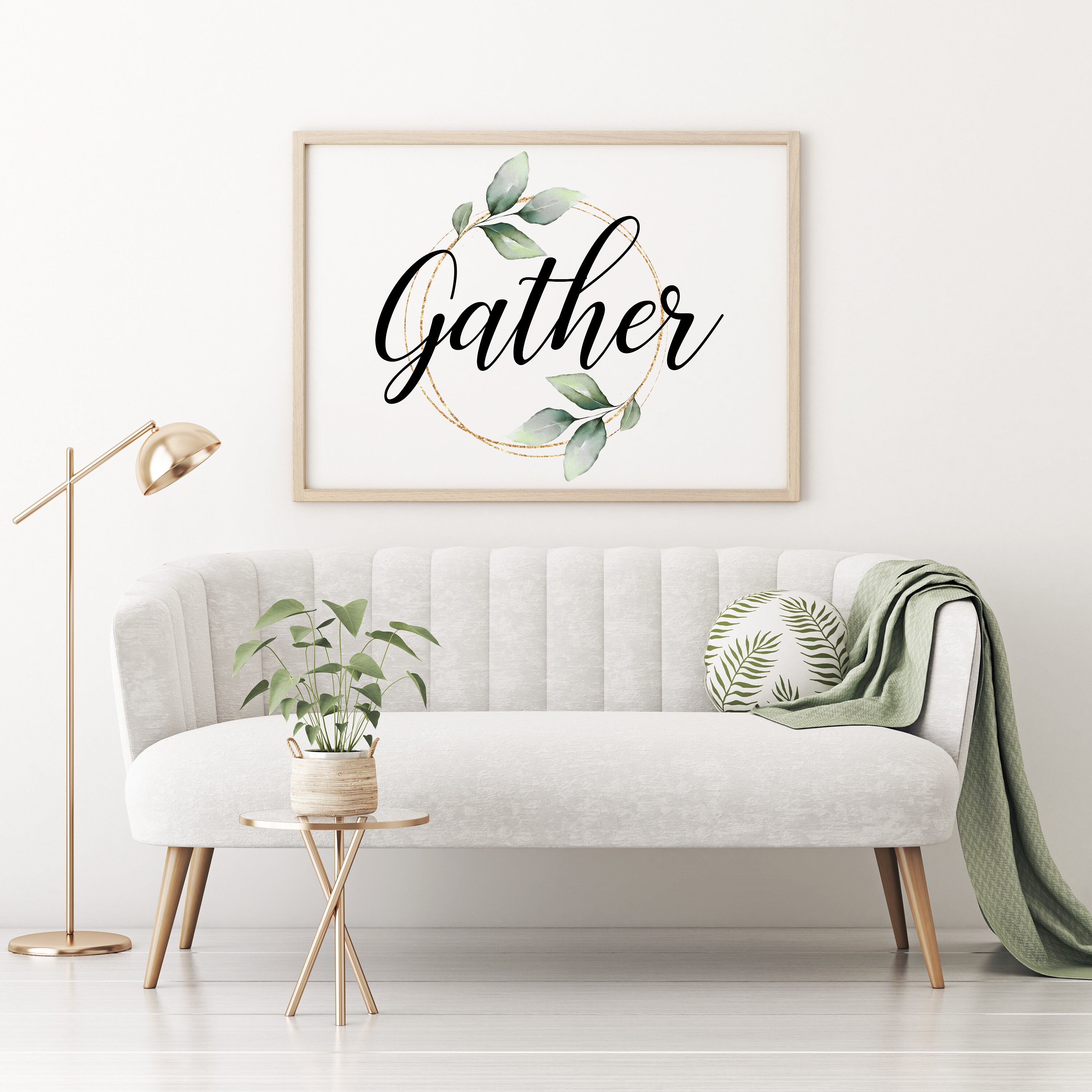 Gather Wall Art PRINTABLE Farmhouse Decor Home Decor Home - Etsy Canada