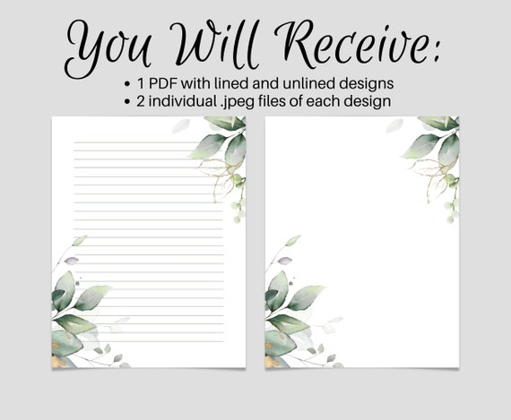Wedding Stationery Paper Printable