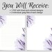 Lavender PRINTABLE Stationery, Printable Stationary, Printable Writing ...
