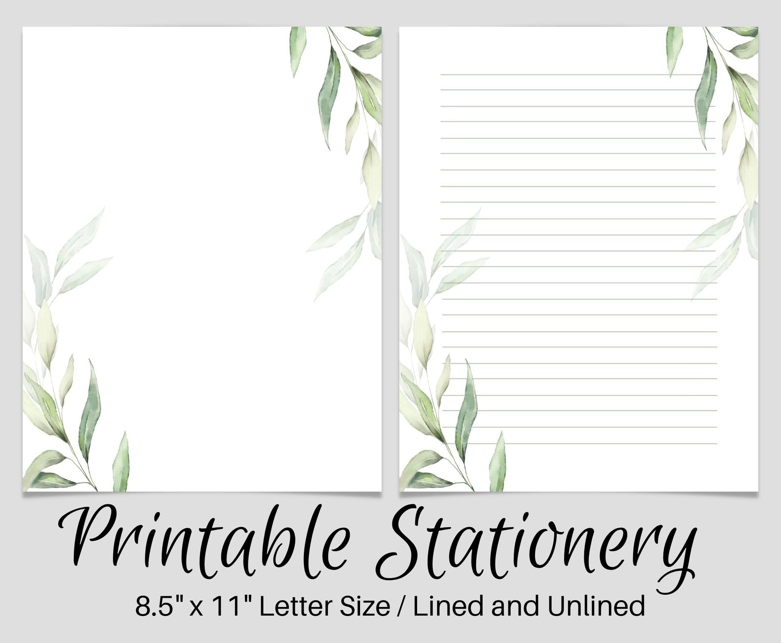 PRINTABLE Stationery Printable Stationary Printable Writing - Etsy