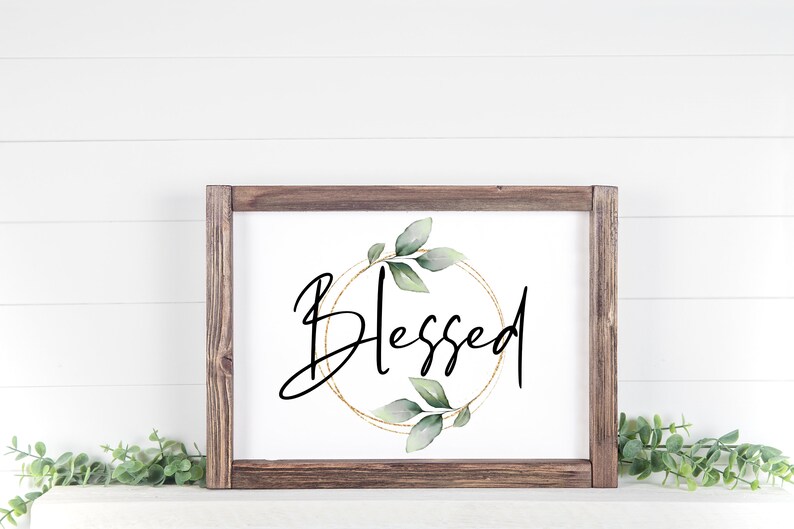 Blessed Wall Art PRINTABLE Farmhouse Decor Home Decor - Etsy