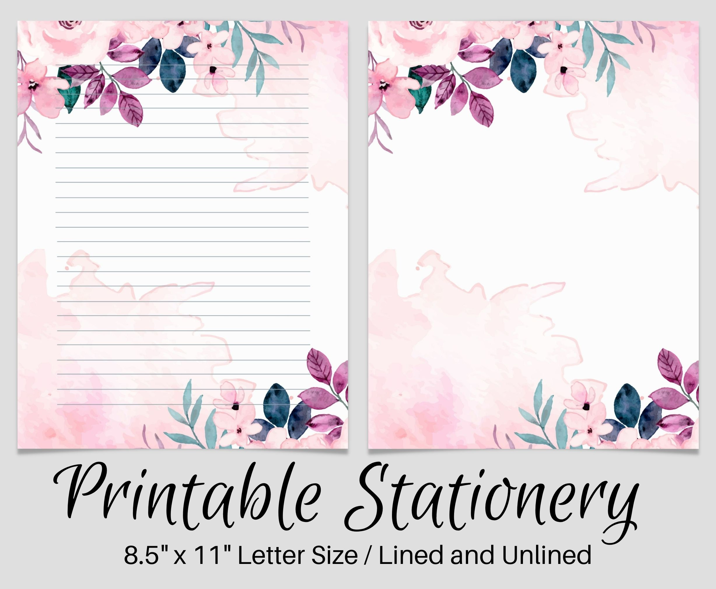 Printable Stationary Backgrounds