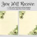 PRINTABLE Notes, Cute Avocado Letter Writing Paper, Unlined Journal ...