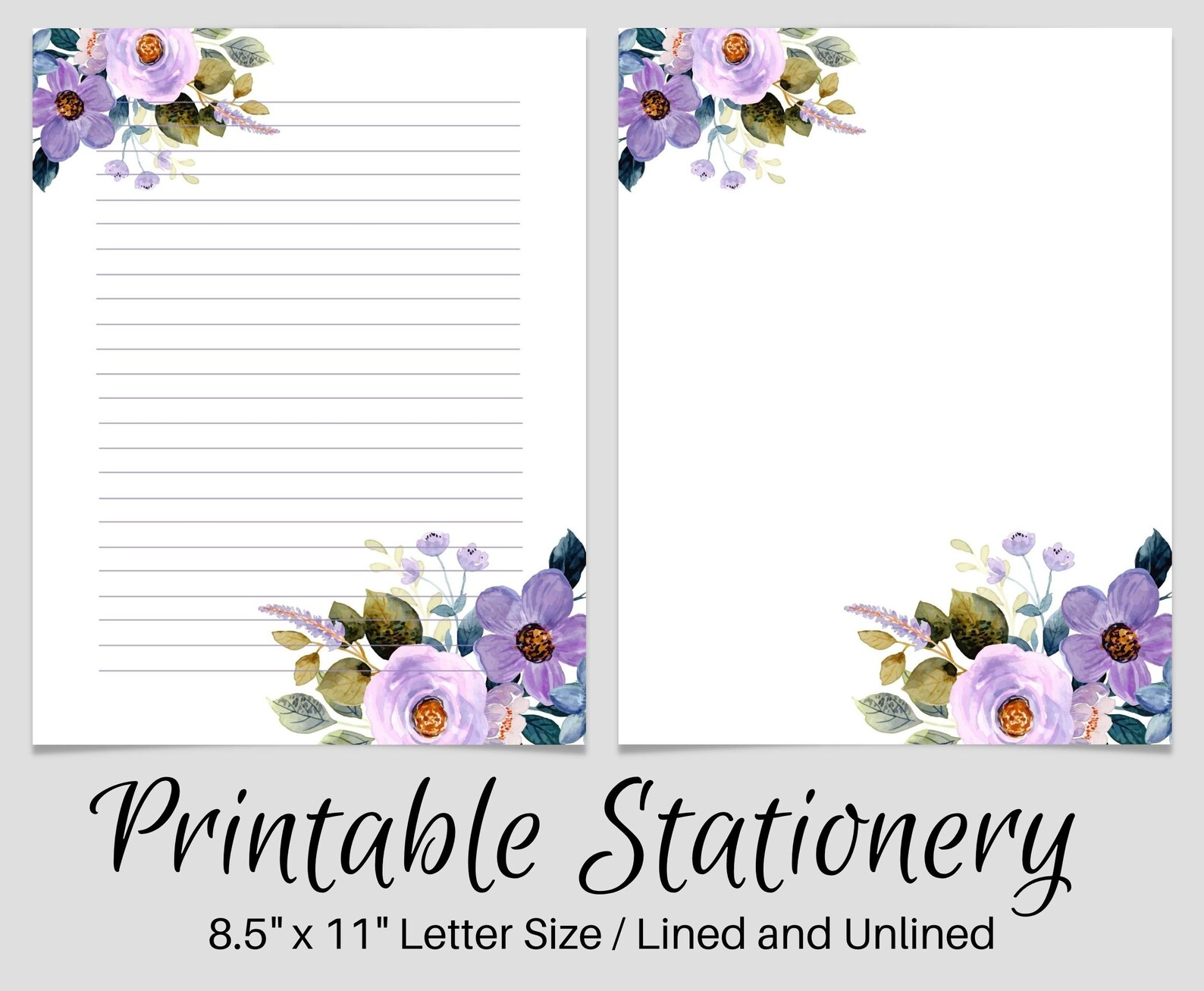 Printable Writing Paper, PRINTABLE Stationary, PRINTABLE Stationery ...