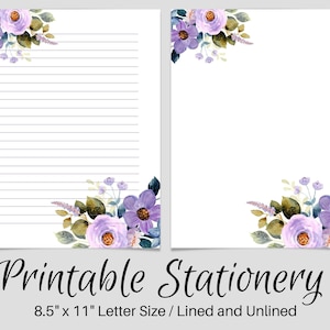 Printable Writing Paper, PRINTABLE Stationary, PRINTABLE Stationery ...