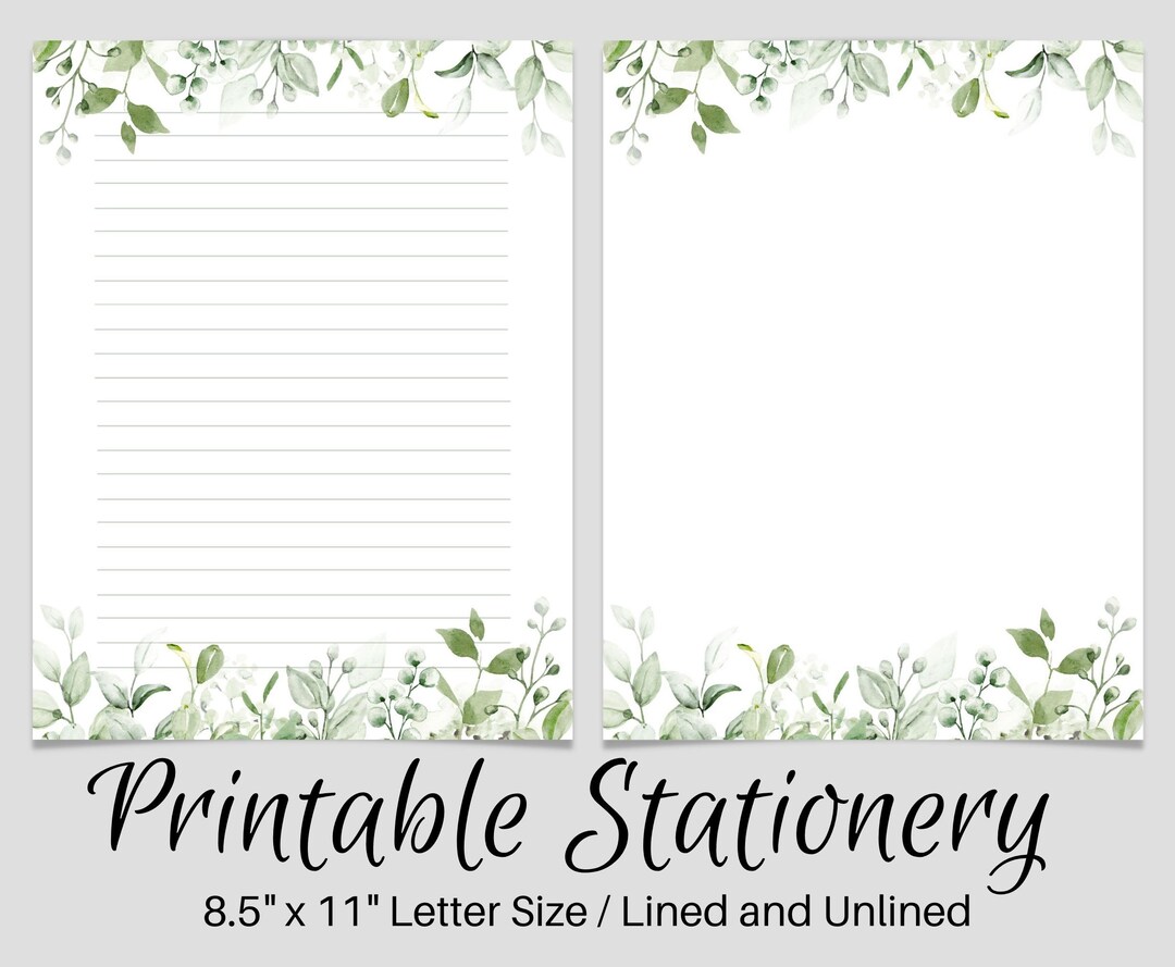 PRINTABLE Stationery, Printable Stationary, Printable Writing Paper ...