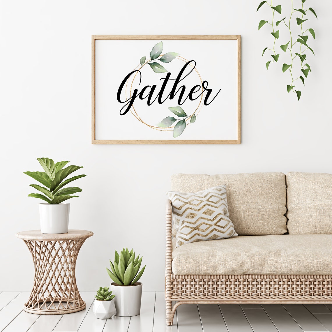 Gather Wall Art PRINTABLE Farmhouse Decor Home Decor Home - Etsy Canada