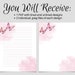 Pink Butterfly Printable Writing Paper, PRINTABLE Stationery, Printable ...