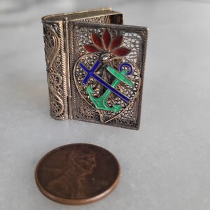 Vintage Antique Sterling Silver Book Box - Etsy