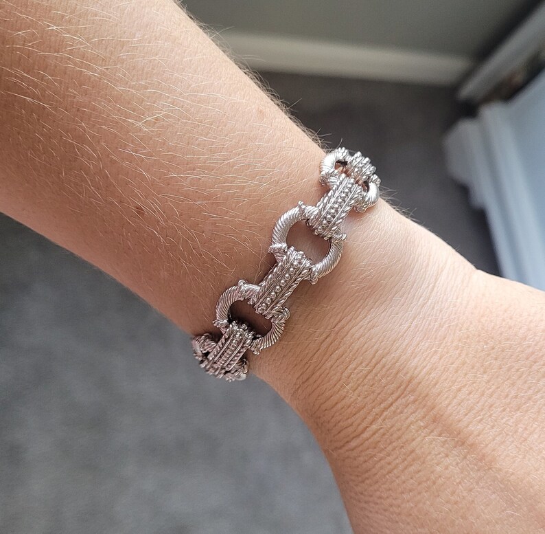 Judith Ripka Sterling Silver CZ Bracelet With a Convertible Citrine ...