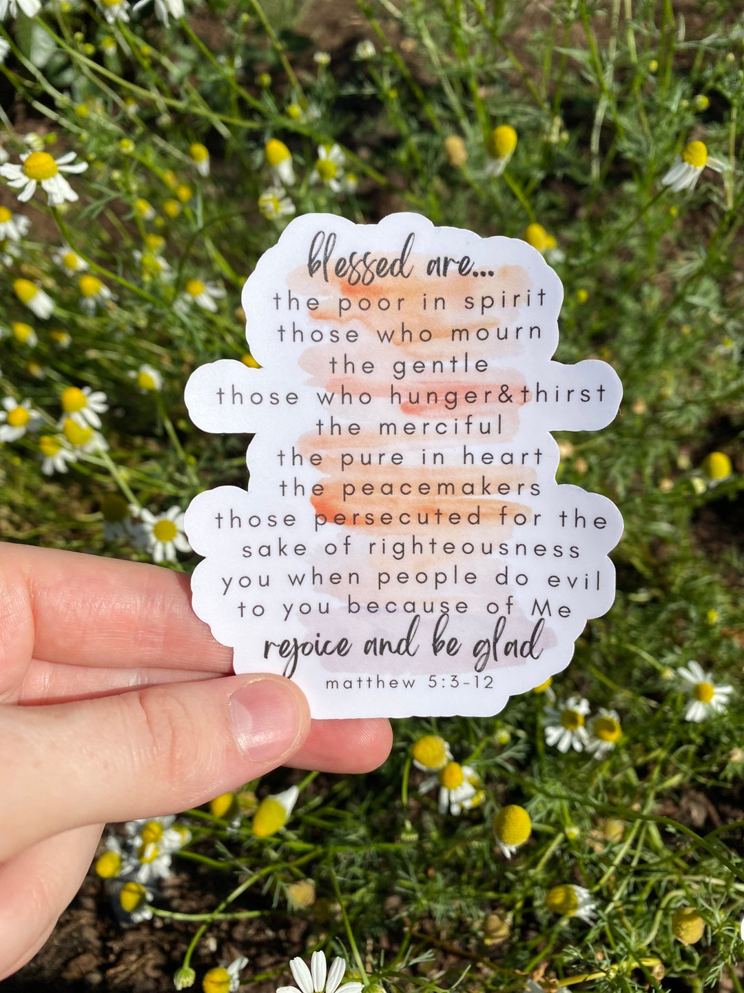 Beatitudes Sticker - Etsy