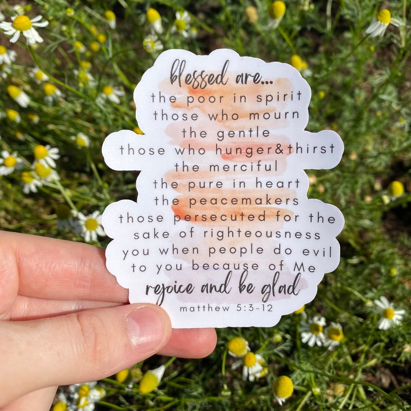 Beatitudes Bookmark - Etsy