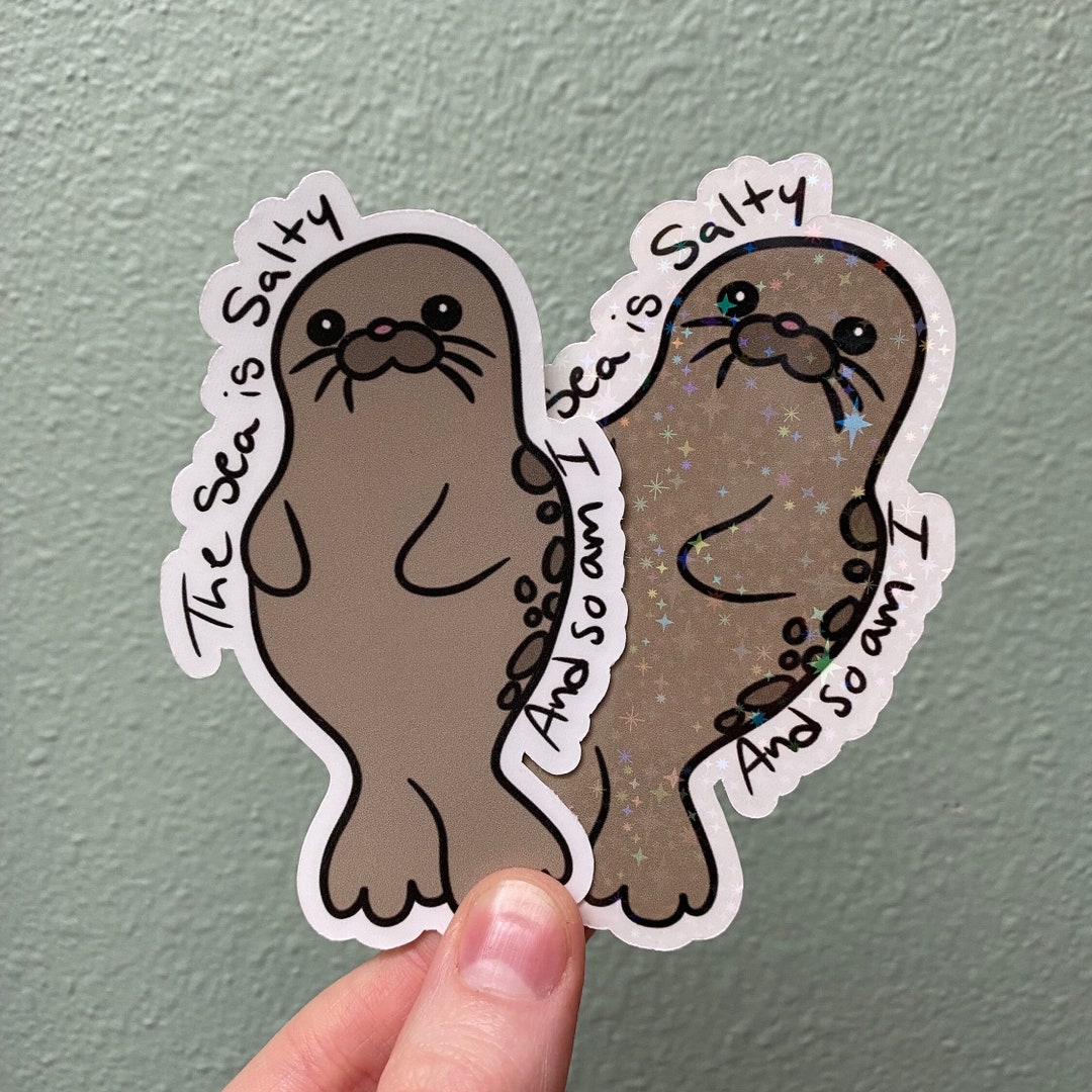 Salty Seal Sticker - Etsy