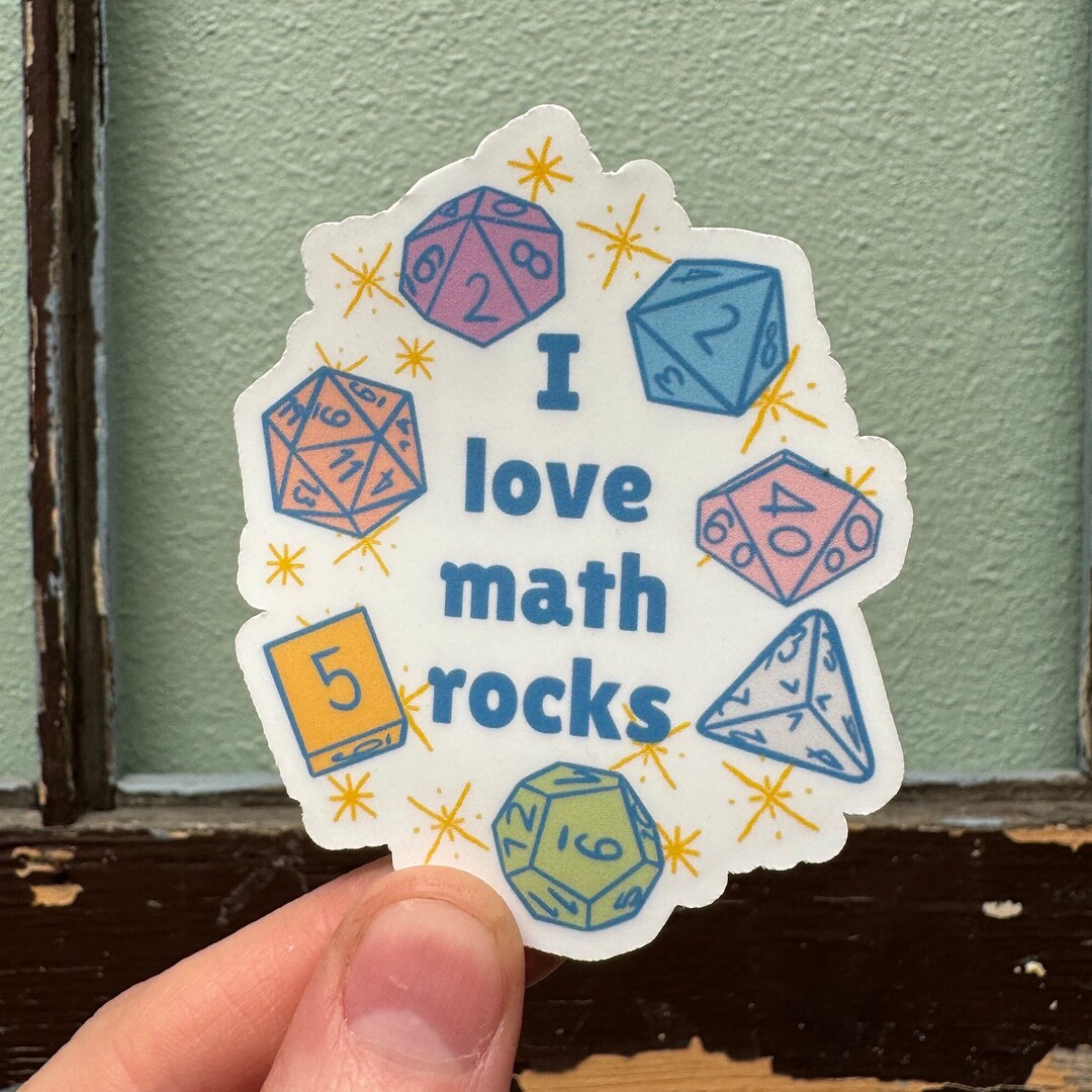 Polyhedral Dice Sticker, D20 Sticker, Dungeon Master Gift, Dice Bag ...