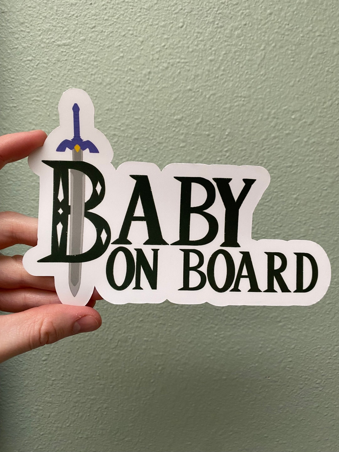 Zelda Font Baby on Board Decal, Nerdy Baby on Board Decal, Nerdy Mom ...