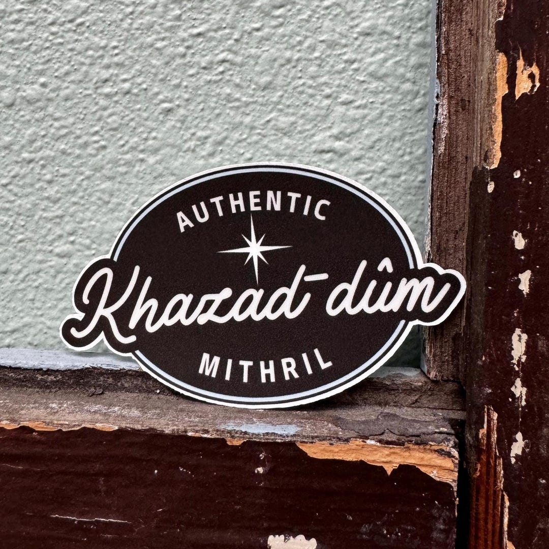 Dwarven Mithril Logo, Lord of the Rings Sticker, Gimli, the Lonely ...