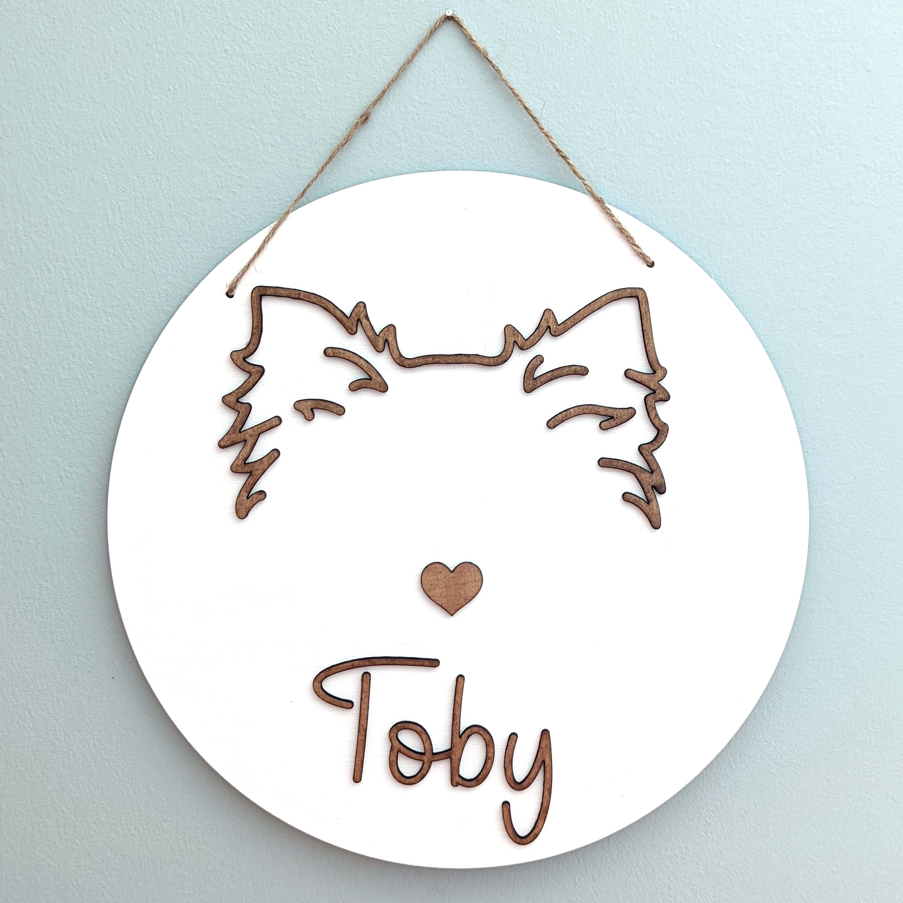 Custom Dog Ear Wall Art Personalized Dog Ear Outlines Pet - Etsy