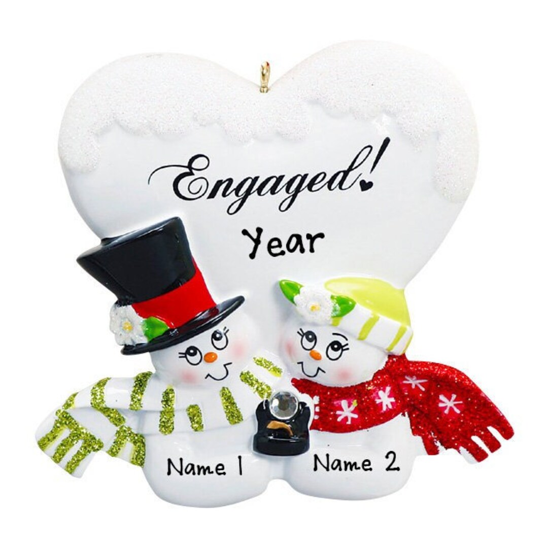 2025 Engagement Ornament - Newly Engaged Gift for Couples - Engaged ...