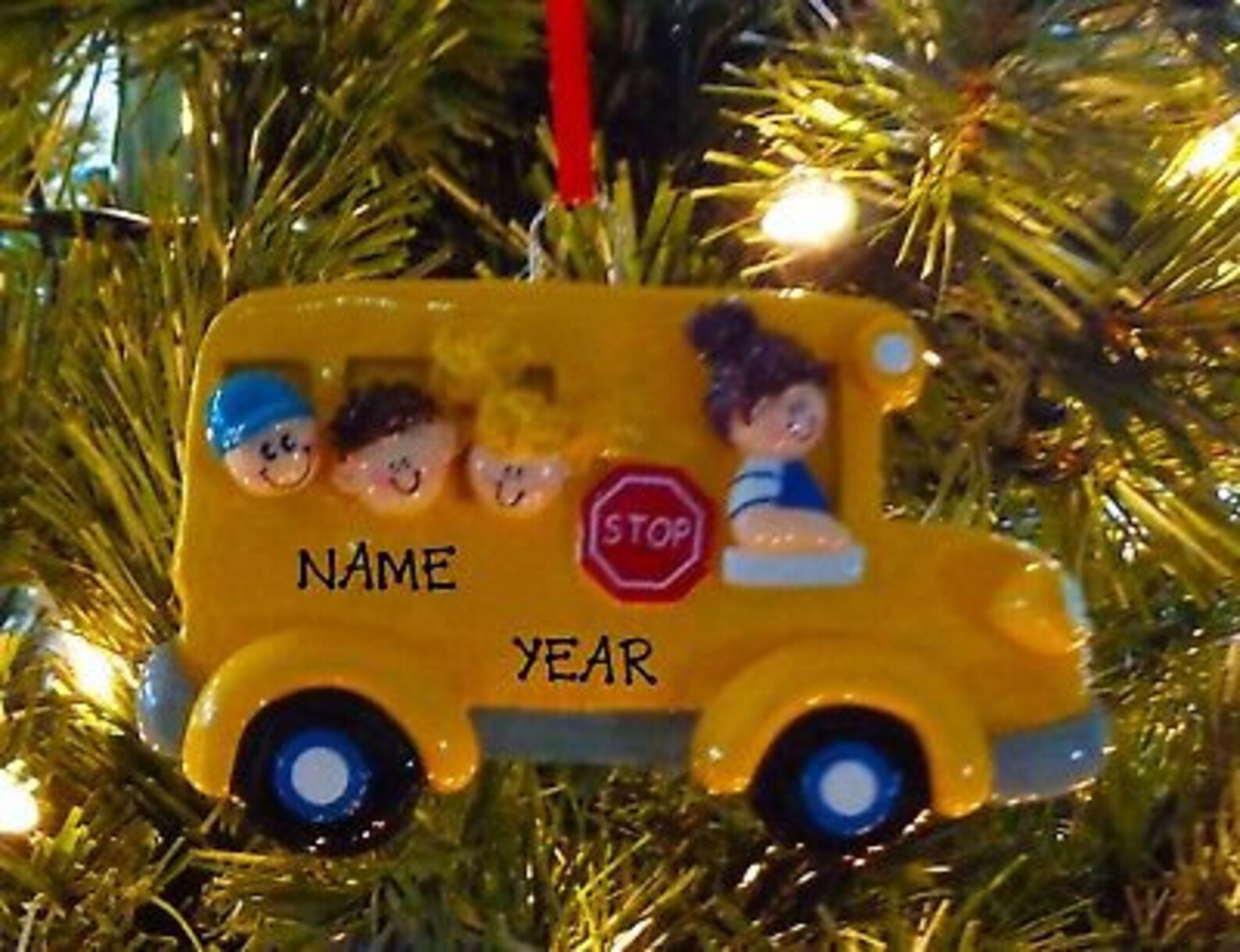 School Bus Ornament Personalized School Bus Kids First Day | Etsy
