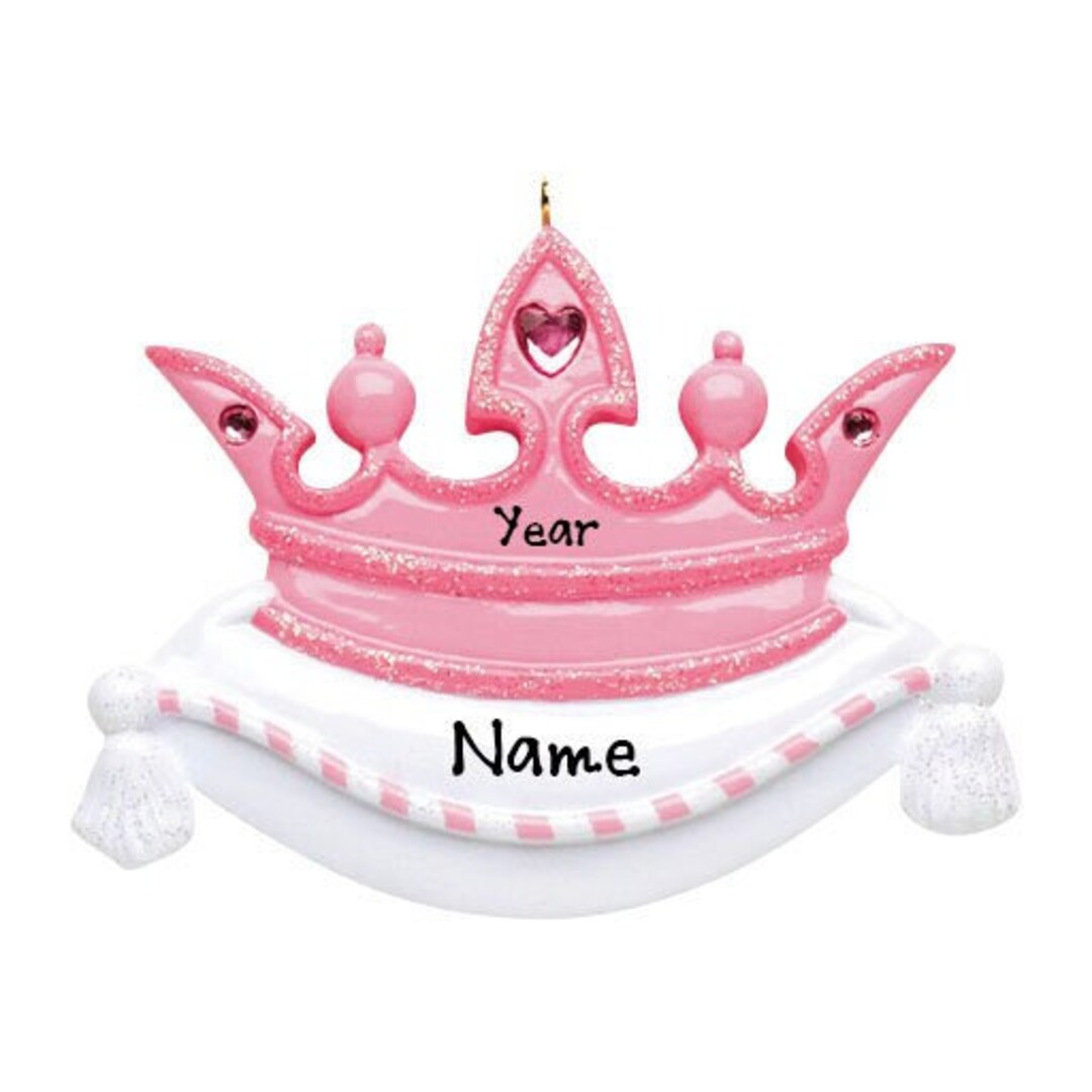 Princess Crown Ornament - Pink Crown Ornament, Little Princess Ornament ...