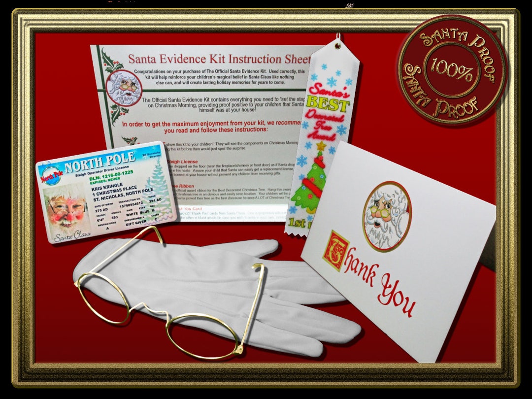 Santa Claus Official Evidence Kit - Proof Santa Was Here - Santa ...
