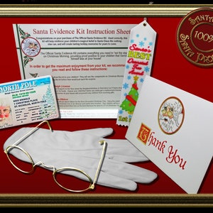 Santa Claus Official Evidence Kit - Proof Santa Was Here - Santa ...