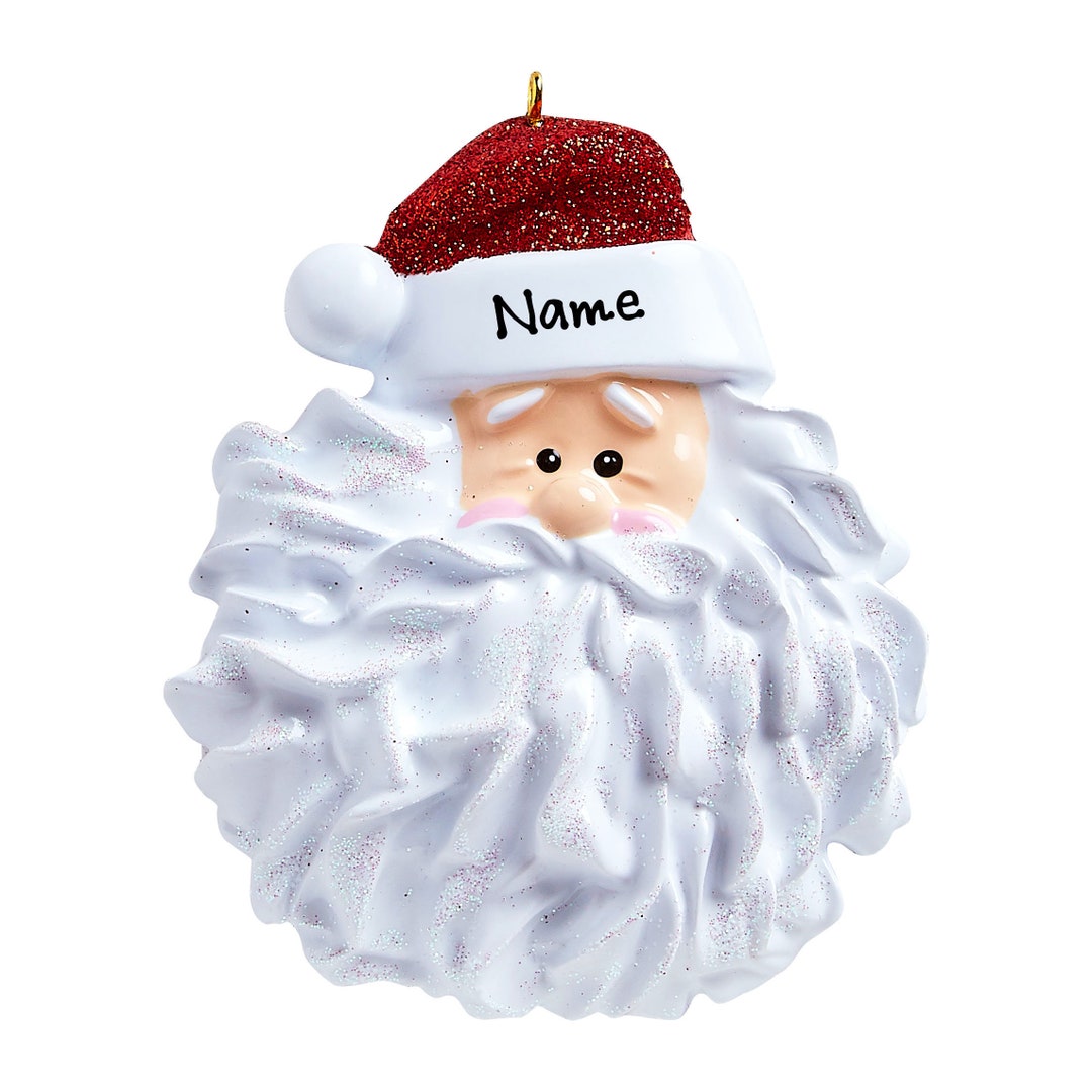 Personalized Santa Face Ornament - Christmas Ornament for Kids - Gift ...