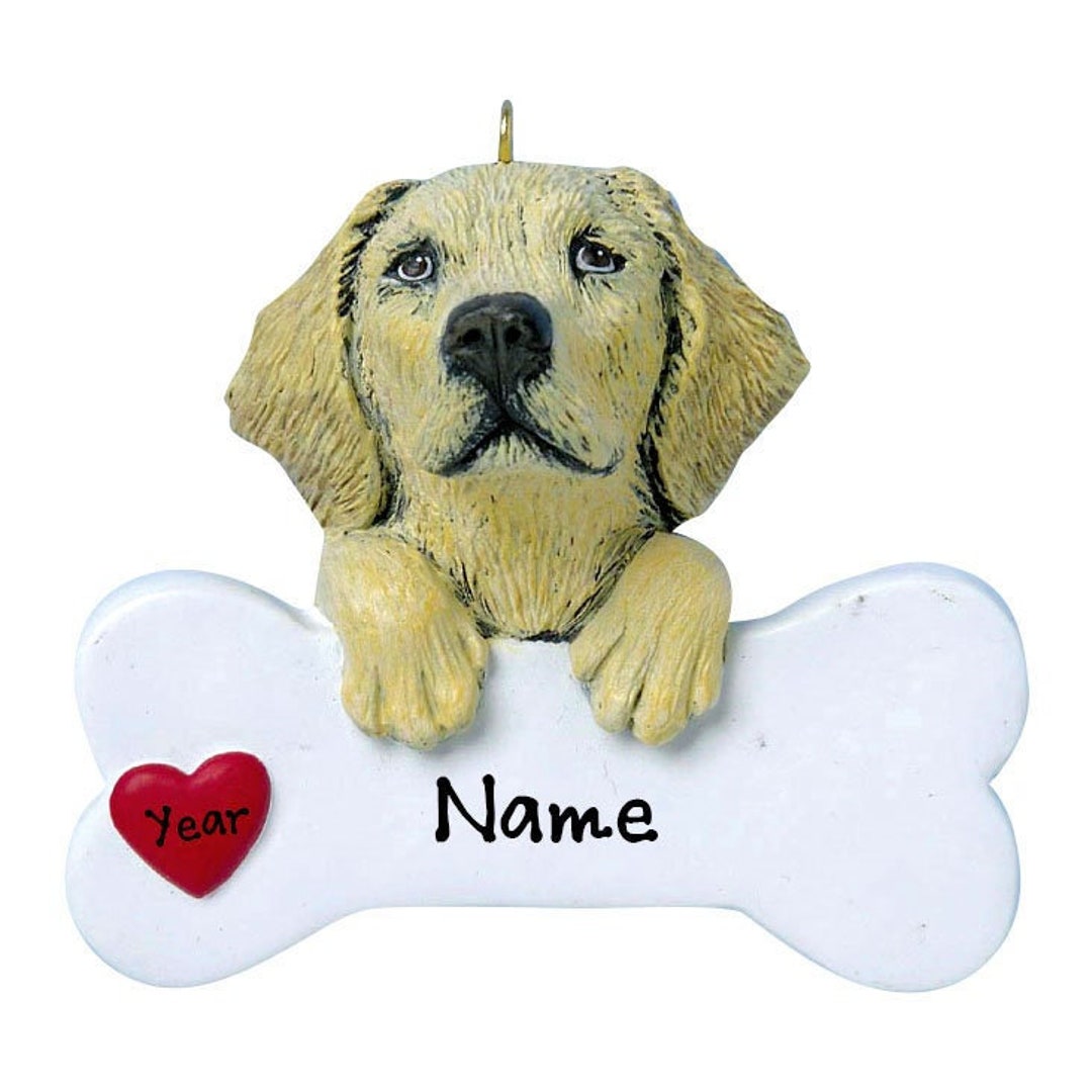 Personalized Yellow Lab Christmas Ornament 2026 – Custom Yellow ...