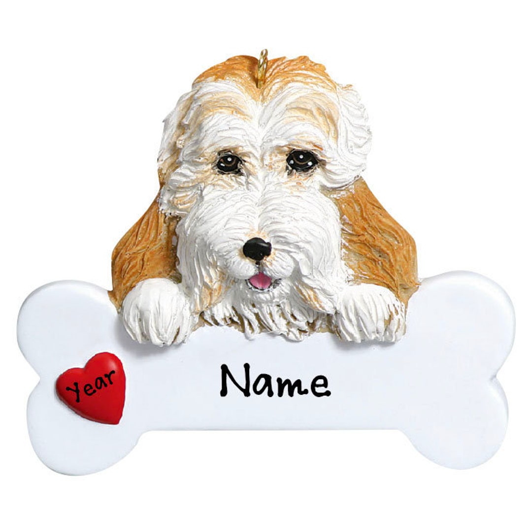 Personalized Cockapoo Christmas Ornament 2025 – Custom Dog Bone ...