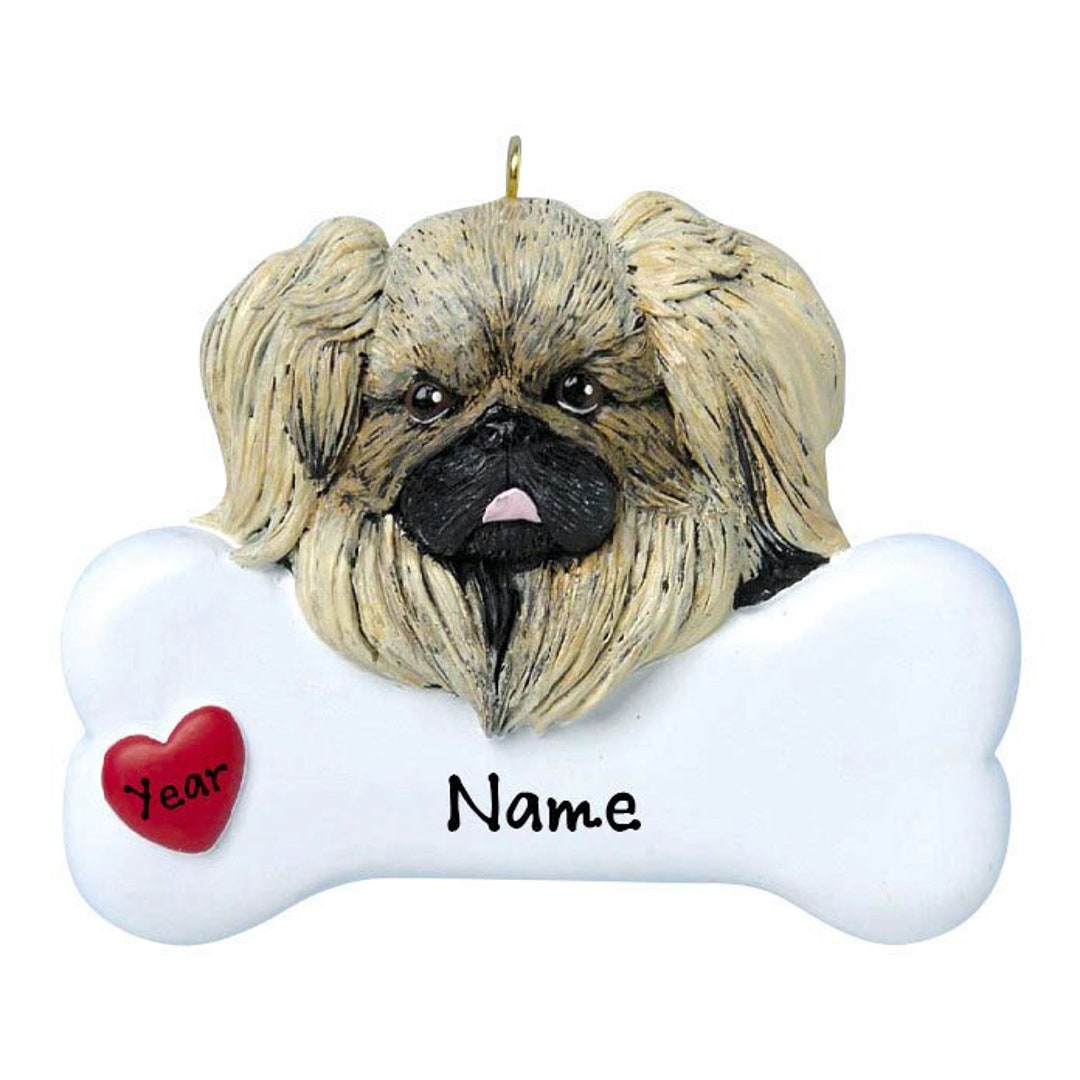 Personalized Pekingese Christmas Ornament 2026 – Custom Pekingese Dog ...