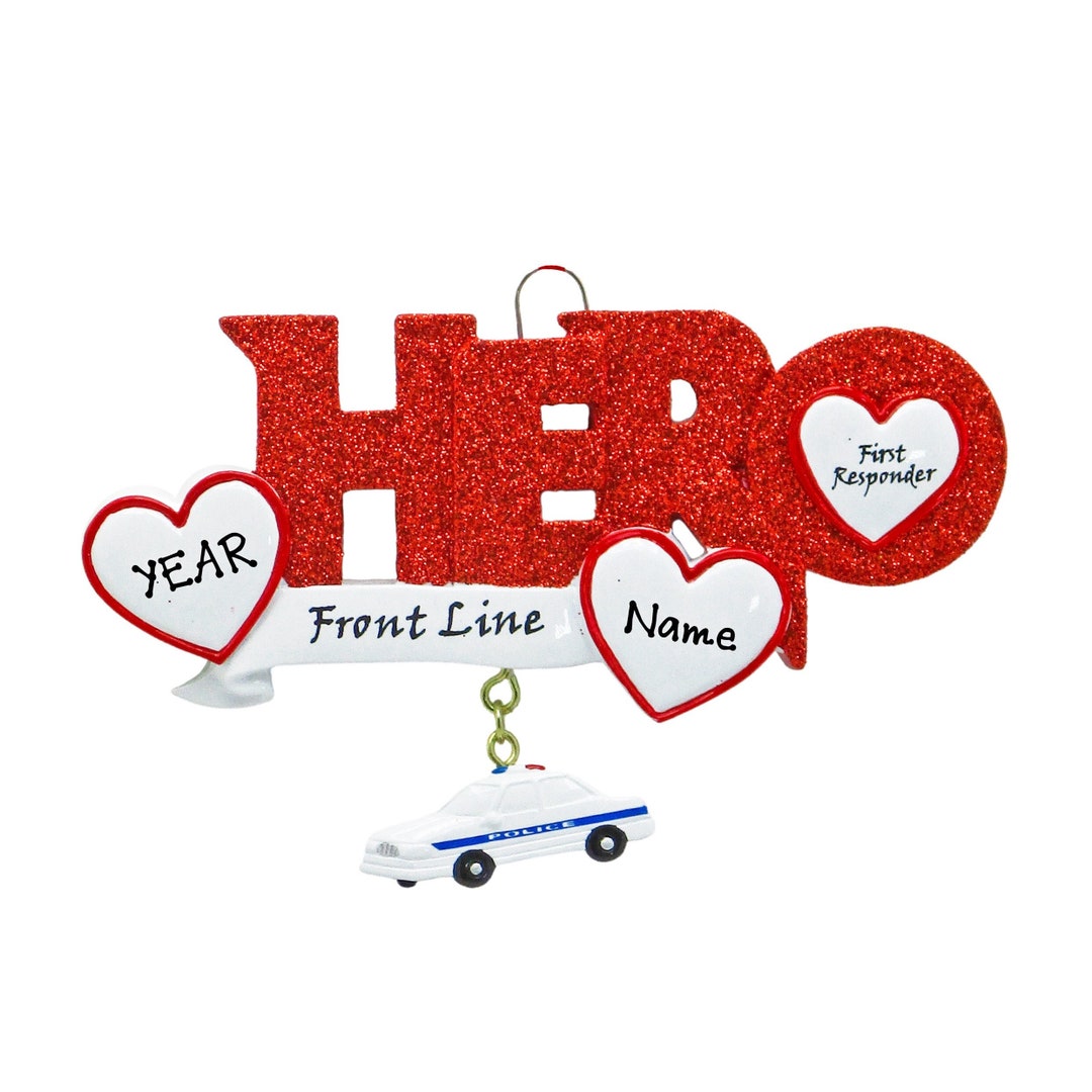 2025 First Responder Christmas Ornament - Front Line Hero Ornament ...