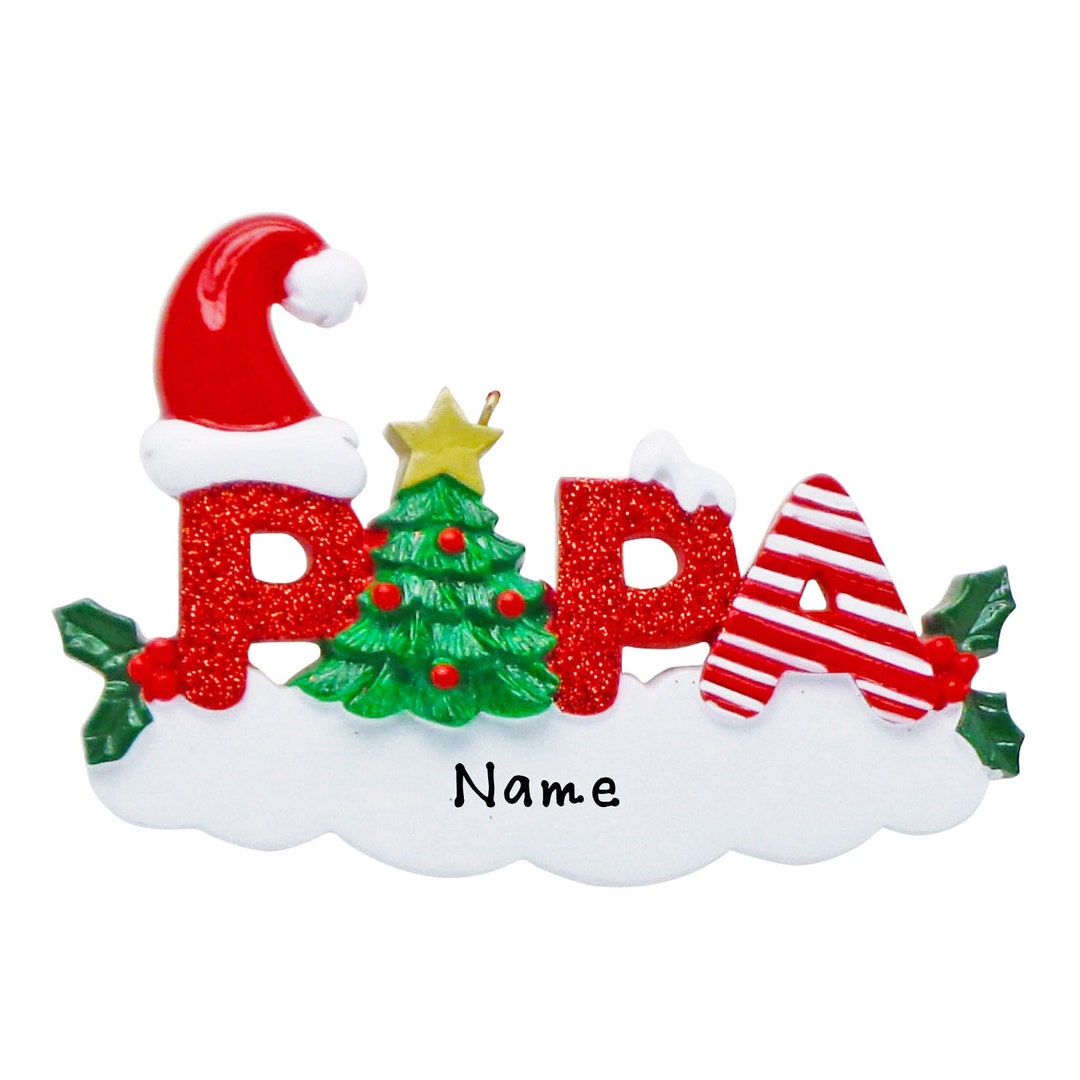 Papa Christmas Ornament - My Favorite People Call Me Papa - Christmas ...