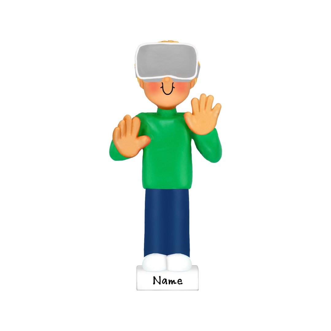 VR Gamer Ornament - Personalized VR Gamer Gifts 2023 Virtual Reality ...