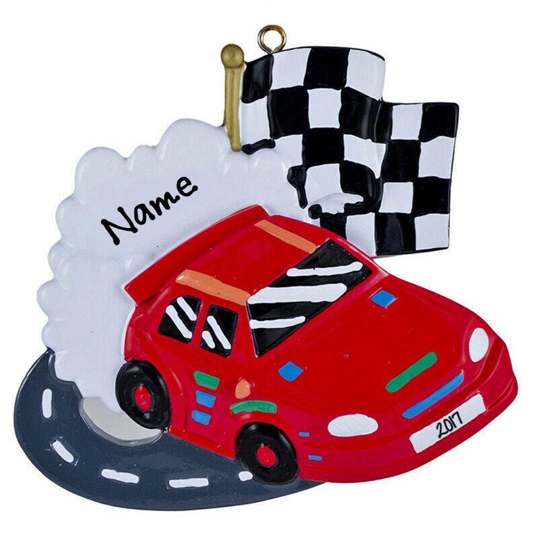Race Car Christmas Ornament - Personalized Gift for Race Fans - Race ...